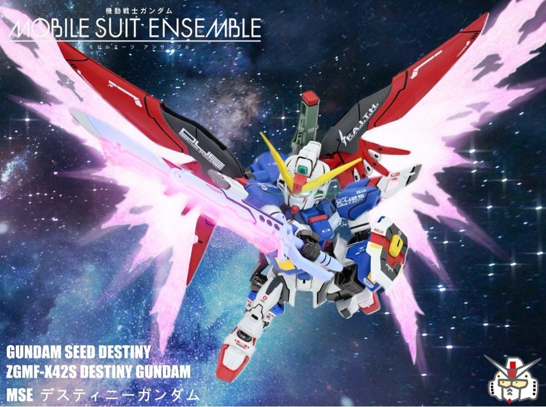 《代工》《GK》 MSE 高達模型 MOBILE SUIT ENSEMBLE (SeedDestiny系列) EX33 命運高達 Destiny Gundam(光翼版), 興趣及遊戲, 玩具 ...