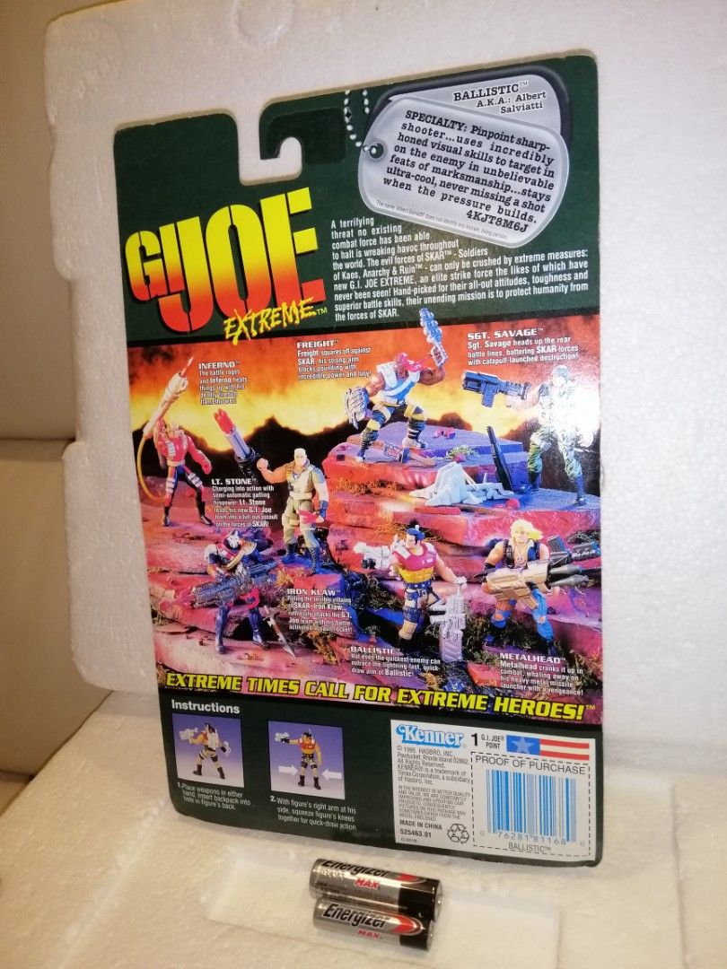 Hasbro Kenner GI Joe Extreme Ballistic (MISB) vintage 90s toys figures ...