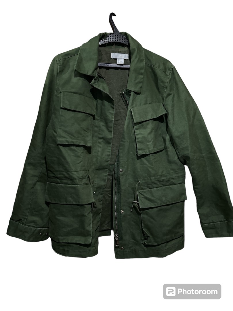 H&M Military Jacket, Women's Fashion, Coats, Jackets and Outerwear on ...