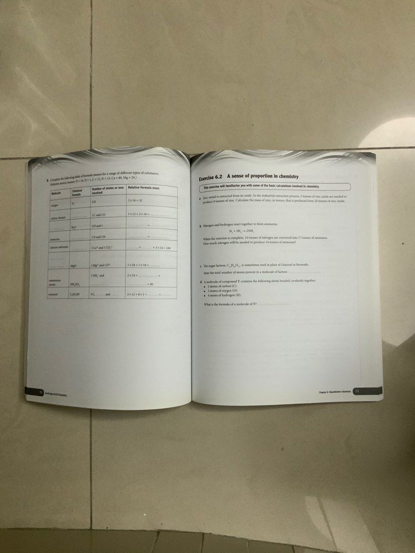 Igcse Chemistry Textbook Hobbies And Toys Books And Magazines Textbooks