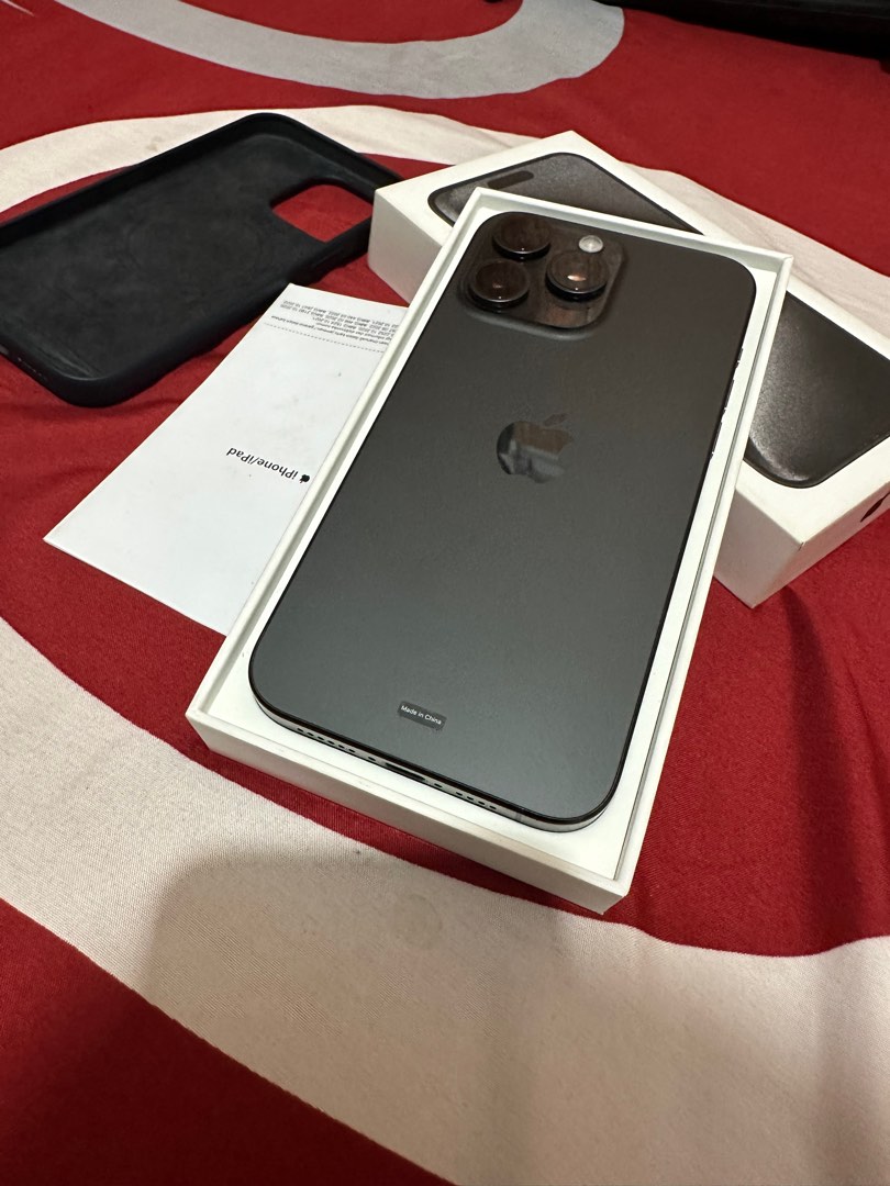 Iphone 15 pro max 512gb iBox black full original ke nota bh 100% bonus ...