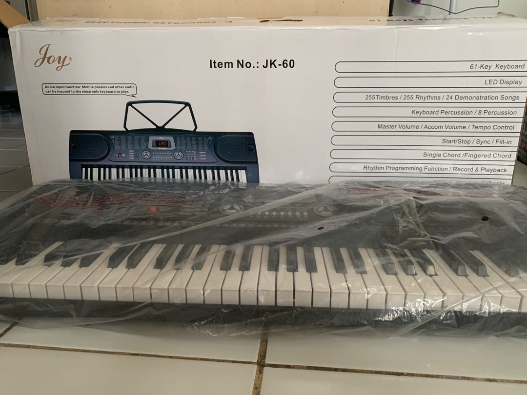keyboard elektrik joy JK-60, Musik & Media, Alat di Carousell