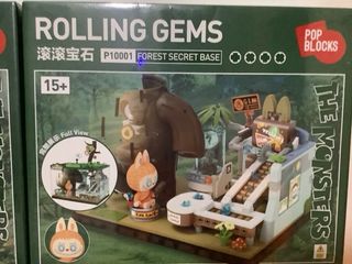 The monsters secret forest base Labubu bricks building block sets ...