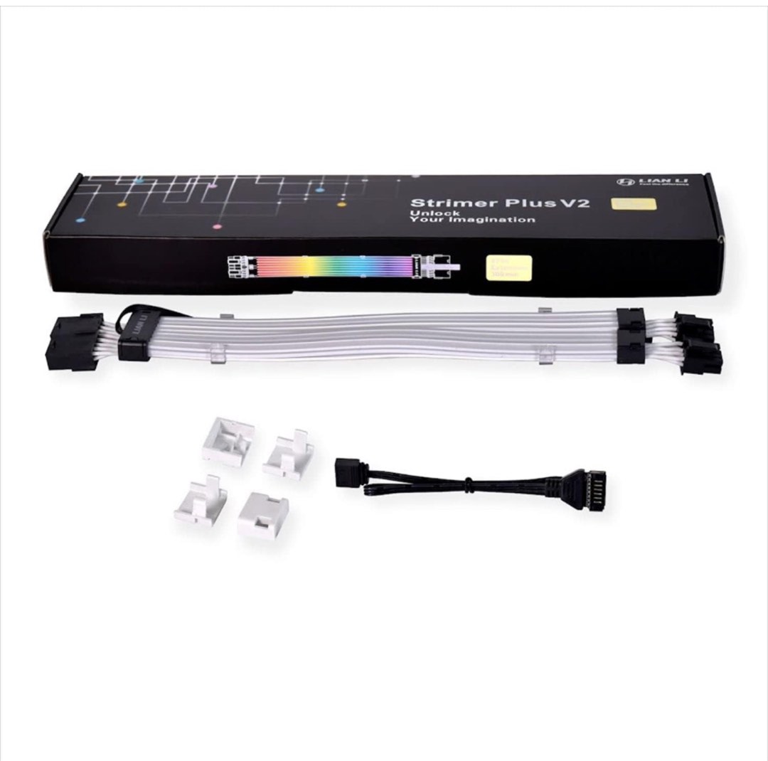 Lian Li Strimer Plus V2 8 Pin (PW8-PV2) - Addressable RGB VGA Power ...