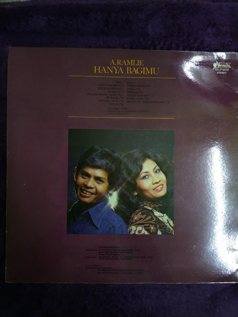 LP. A Ramlie (Hanya Bagimu)., Hobbies & Toys, Music & Media, CDs & DVDs ...