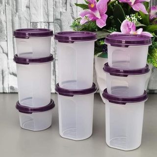 Tupperware Dots Stripes One Touch Topper OT Canister 940ml 2 units ...