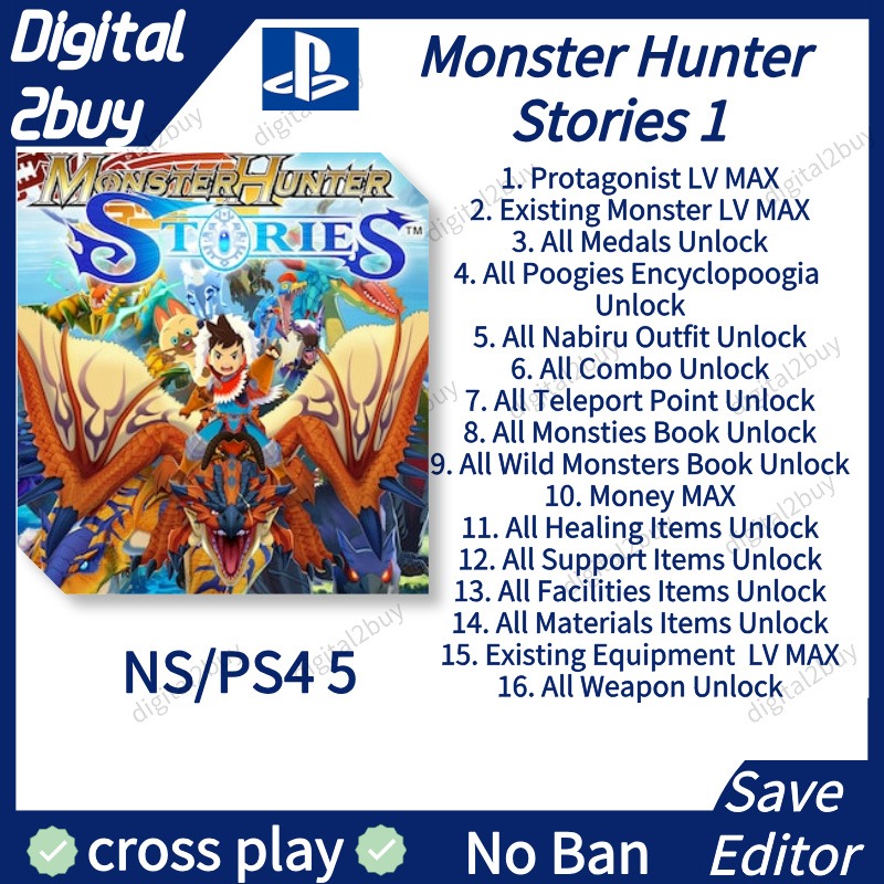 Monster Hunter Stories Save Editor MHST 1 Save Modding Monster Hunter Stories Cheats Mods (1 ...