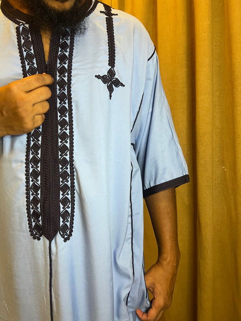 Moroccan thobe (Juba) Gandoora, Men's Fashion, Muslim Wear, Jubahs on ...