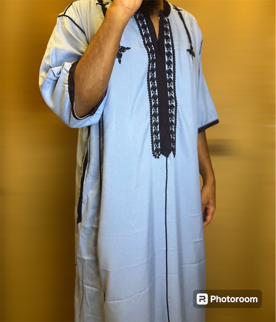 Moroccan thobe (Juba) Gandoora, Men's Fashion, Muslim Wear, Jubahs on ...