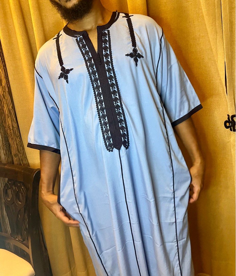 Moroccan thobe (Juba) Gandoora, Men's Fashion, Muslim Wear, Jubahs on ...