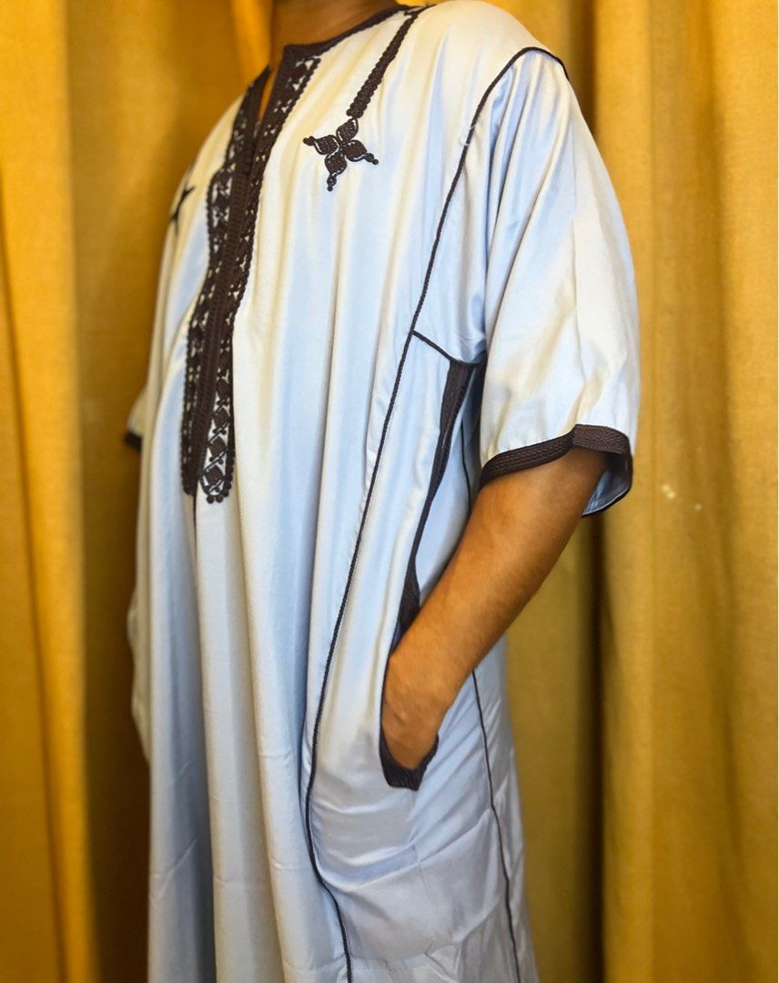 Moroccan thobe (Juba) Gandoora, Men's Fashion, Muslim Wear, Jubahs on ...