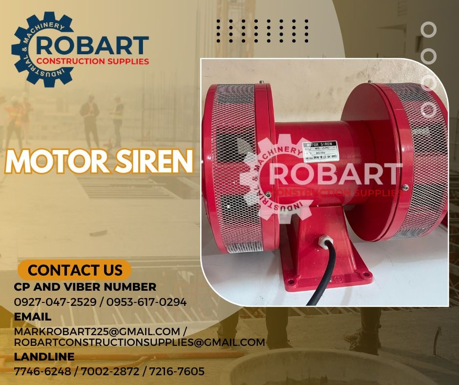 Motor Siren, Commercial & Industrial, Construction Tools & Equipment on ...
