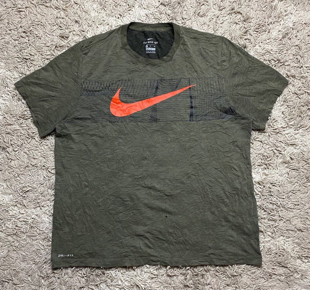 NIKE BIG CHECK LOGO - drift, Men's Fashion, Tops & Sets, Tshirts & Polo ...