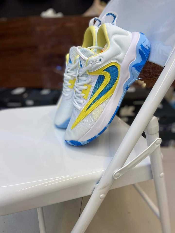 Nike Giannis Immortality 3 EP White Light Blue Yellow Men Basketball ...