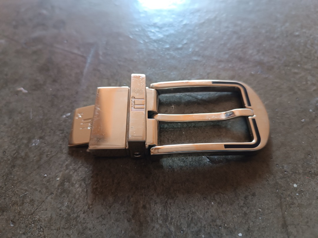 Original Alfred Dunhill Tali Pinggang Belt Buckle, Men's Fashion ...