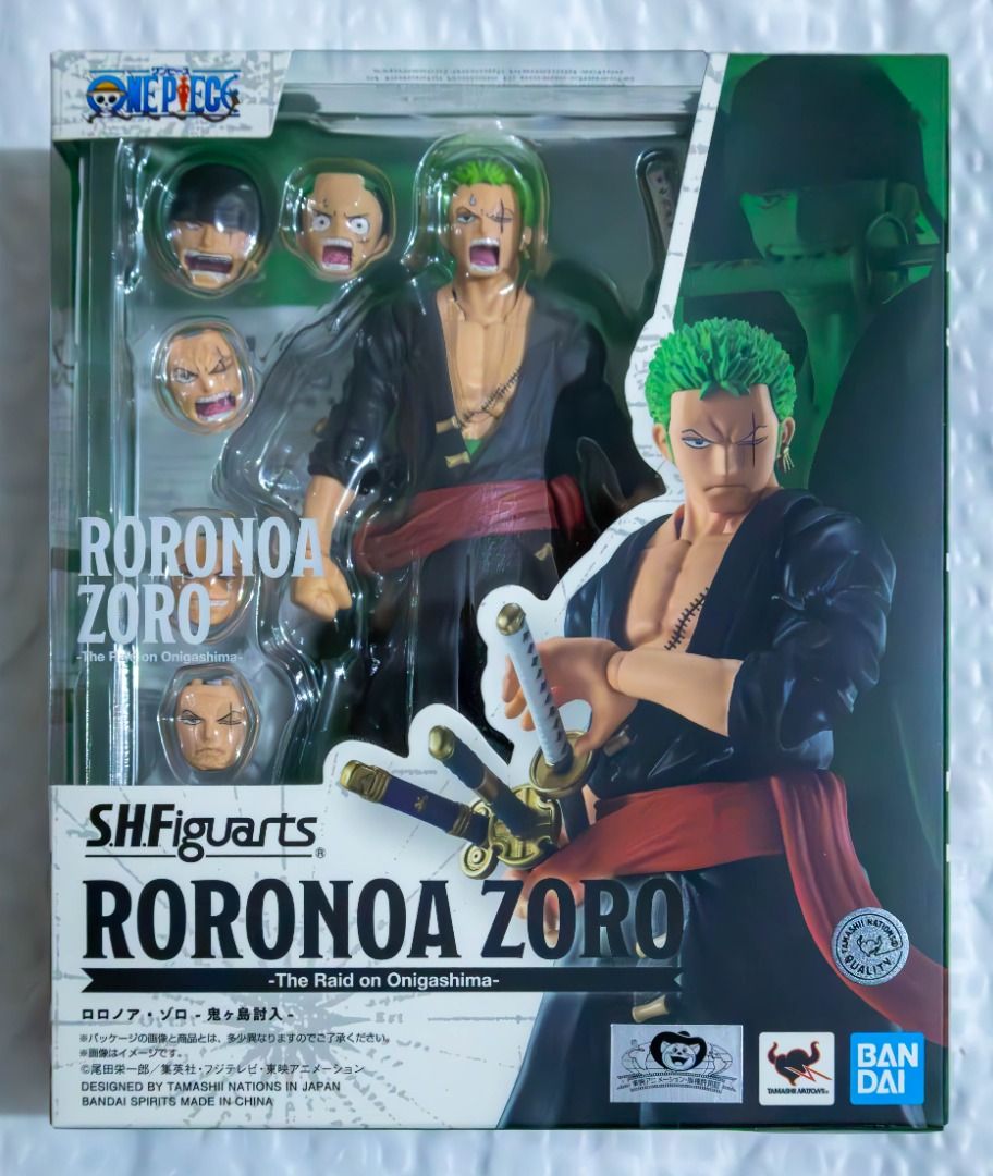 ORIGINAL Bandai SH Figuarts Roronoa Zoro - The Raid on Onigashima ...
