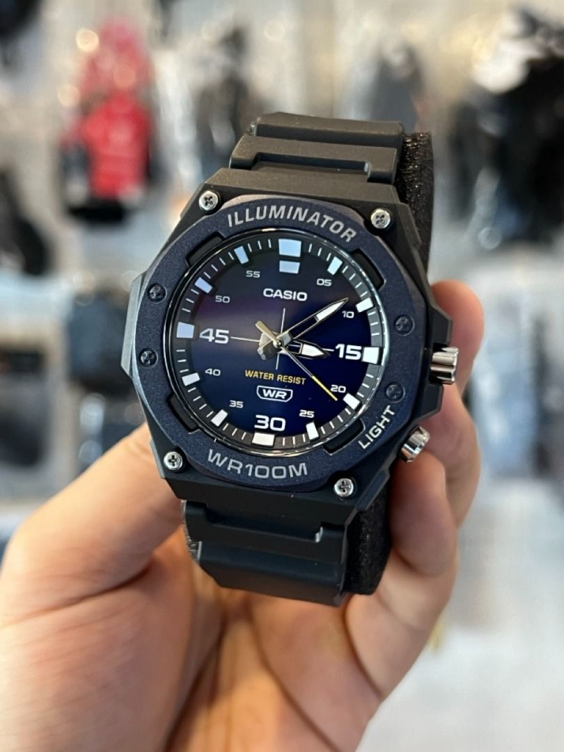 ORIGINAL CASIO Analog Blue Dial Resin Band Men's Watch MW-610H-2AV, Men's Fashion, Watches ...