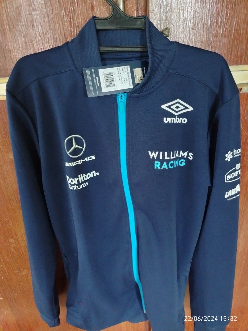 ORIGINAL MERCHANDISE Williams Racing F1 Team Presentation Jacket Umbro ...