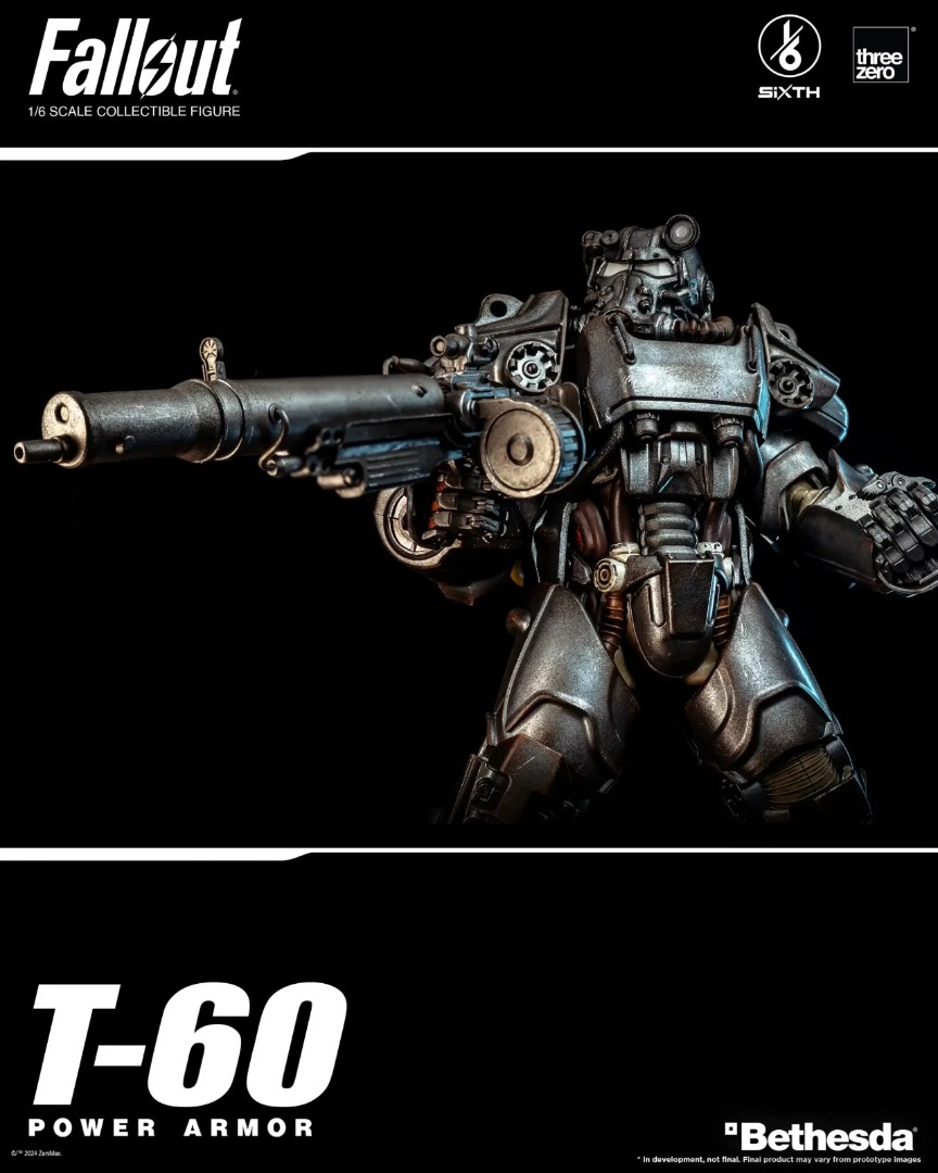 PO THreezero 1/6 Scale Collectible Figure - Fallout - T-60 Power Armor ...