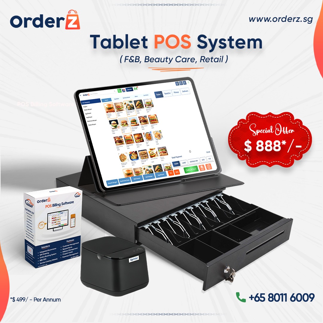 Point of Sale (POS) System Combo - POS Billing Software + Tablet ...