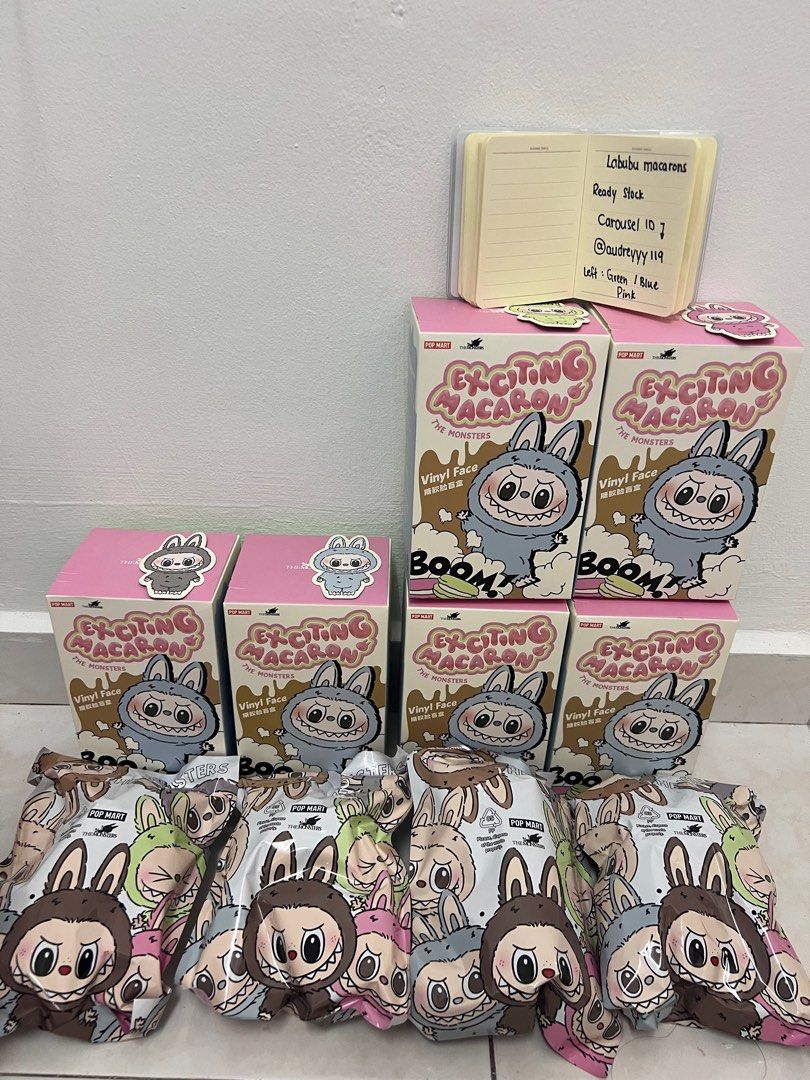 Popmart Labubu macarons, Hobbies & Toys, Toys & Games on Carousell