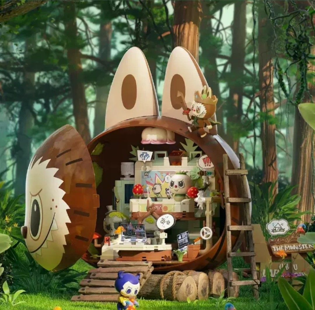 POPMART LABUBU THE MONSTERS PLAYFUL HOME FOREST SECRET BASE BLOCKS ...