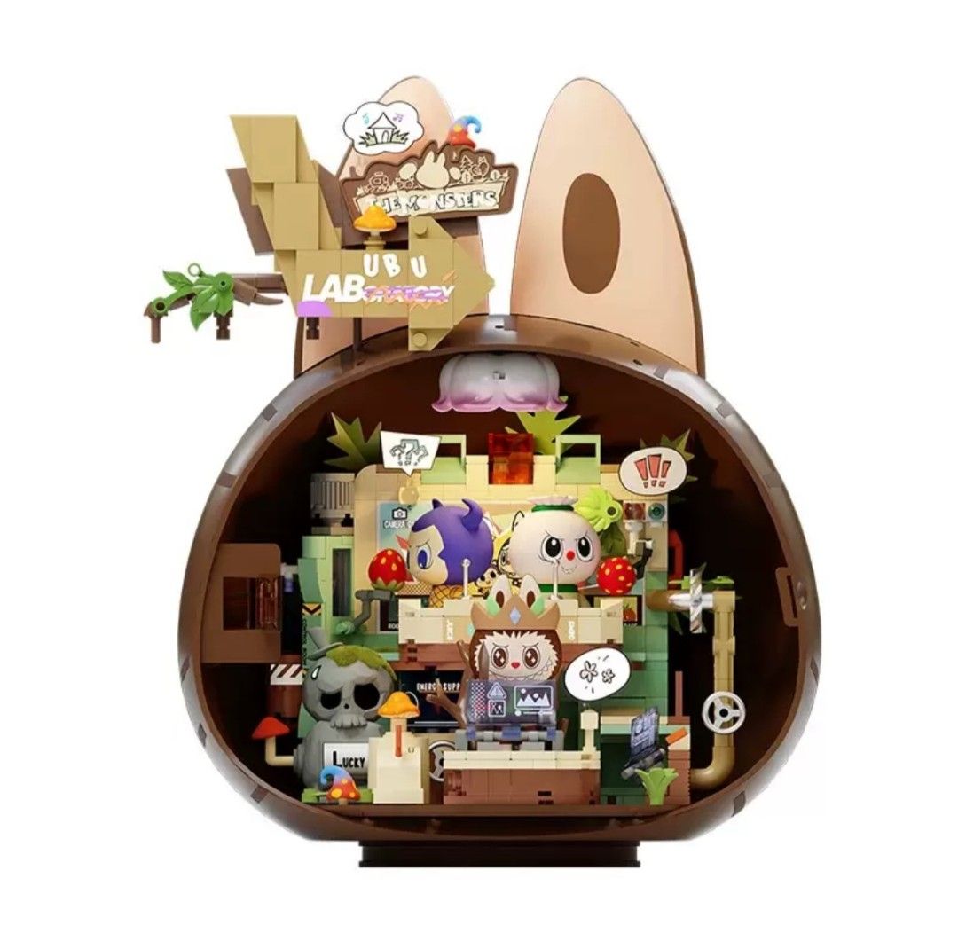 POPMART LABUBU THE MONSTERS PLAYFUL HOME FOREST SECRET BASE BLOCKS ...