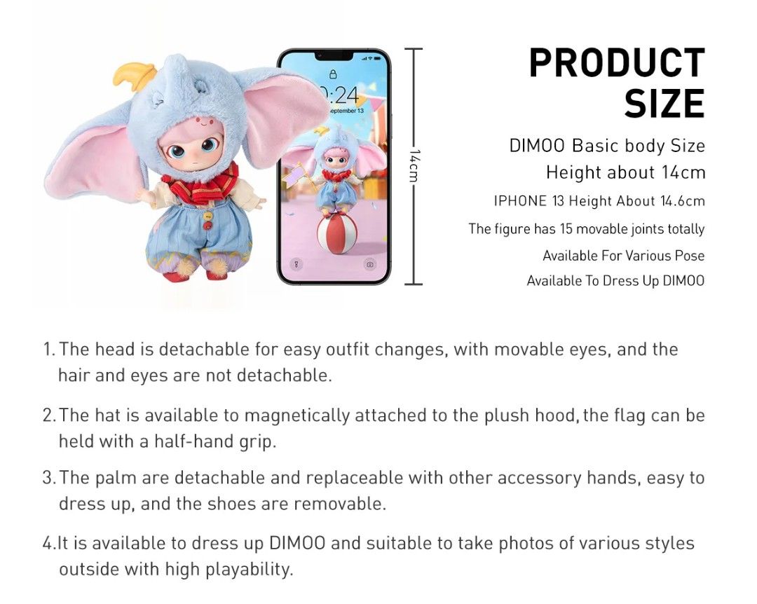 Popmart limited edition Dimoo Dumbo Action figure, Hobbies & Toys, Toys ...