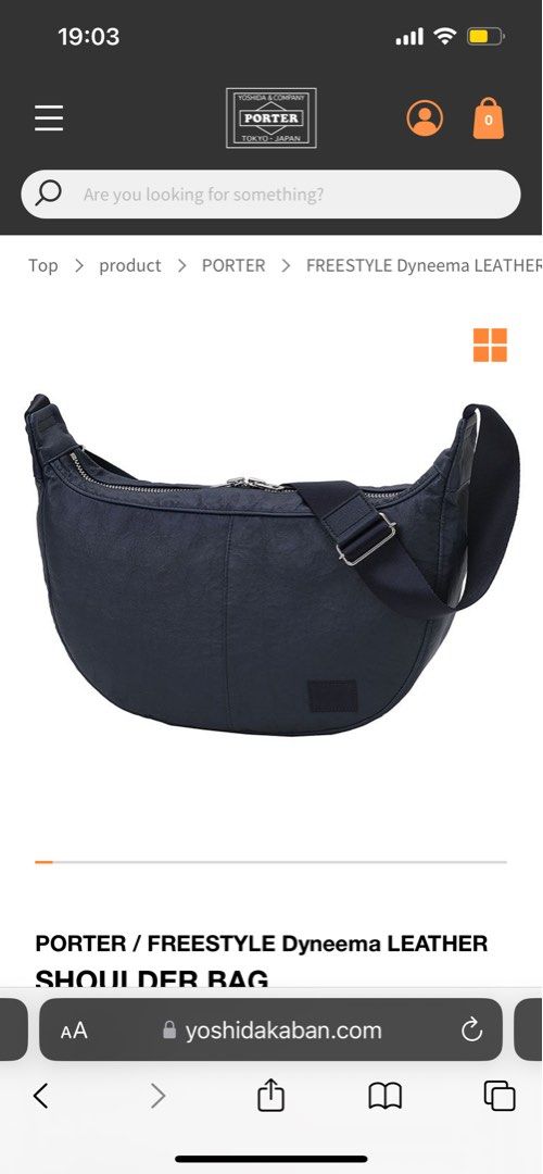 Porter Japan Freestyle Dyneema Leather Shoulder Bag, Men's Fashion, Bags, Belt bags, Clutches ...