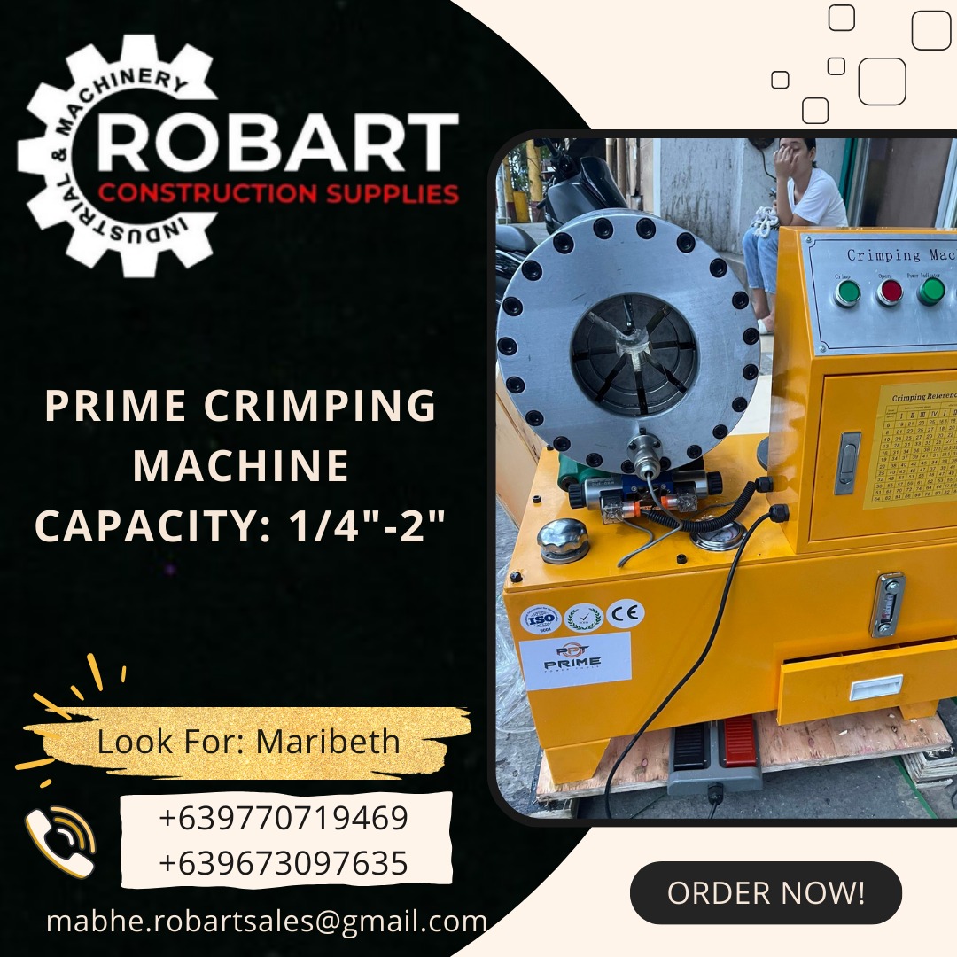 PRIME CRIMPING MACHINE, Commercial & Industrial, Construction Tools ...