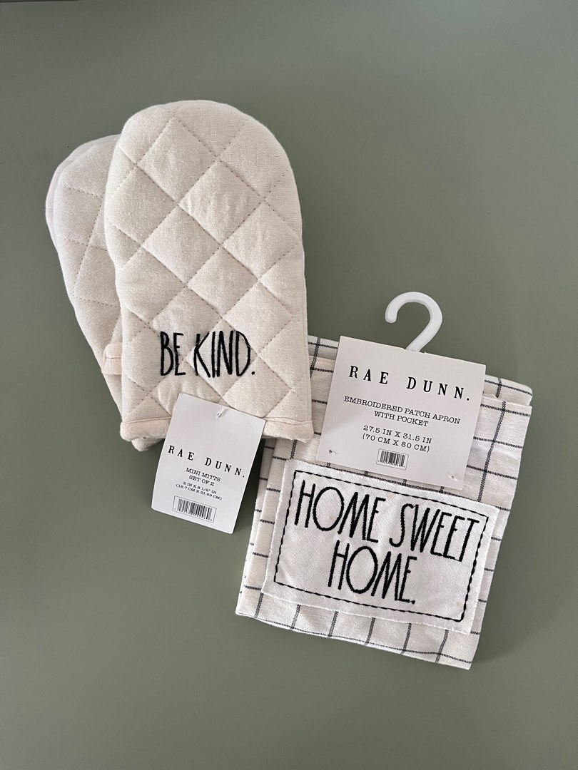Rae Dunn Oven Mitt & Apron, Furniture & Home Living, Home Decor, Other ...
