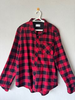Flannel Red Black Box Stripes, Men's Fashion, Coats, Jackets and ...