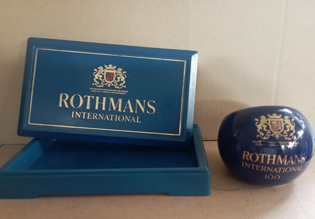 ROTHMANS CIGARETTES BOX & ASHTRAY Age 50yrs, Hobbies & Toys ...