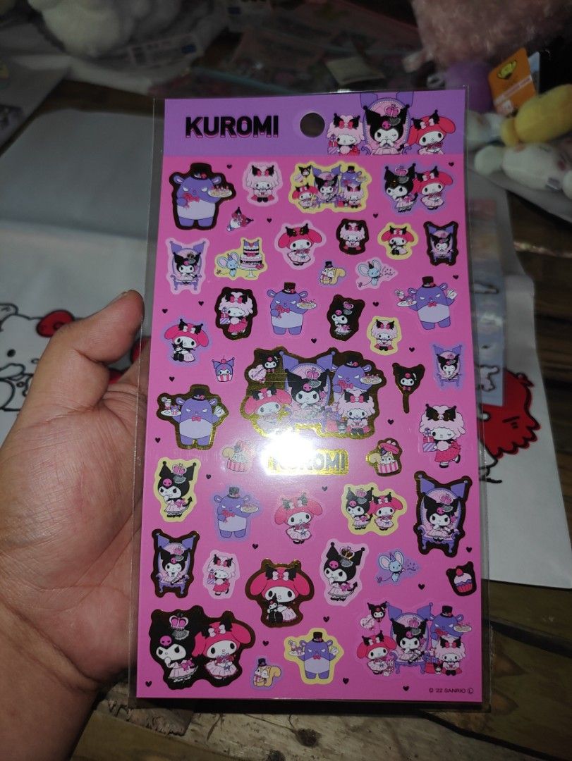 Sanrio Japan Kuromi Stickers, Hobbies & Toys, Stationary & Craft, Other ...