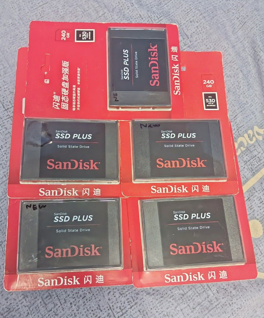 Sata SSD Sandisk Plus 240GB 2.5", Computers & Tech, Parts & Accessories ...