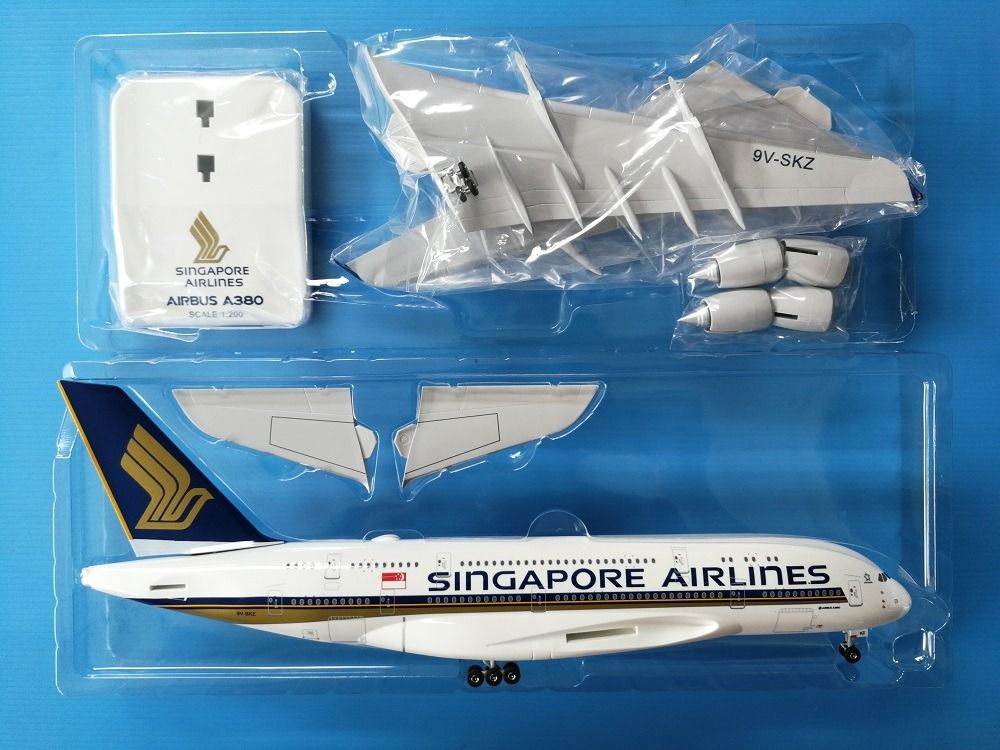 Singapore Airlines SIA Airbus A380 1/200 1:200 aircraft model kapal ...