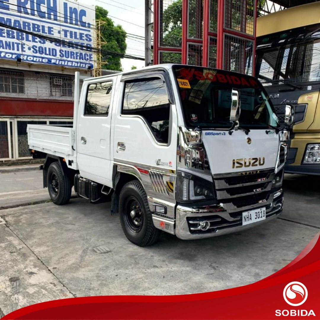 Sobida Isuzu Elf 4HL1 Surplus Double cab Dropside NKR N-series canter ...