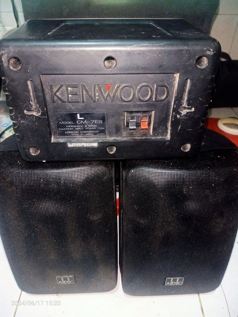 Speaker Kenwood vs ADC, Elektronik, Audio di Carousell