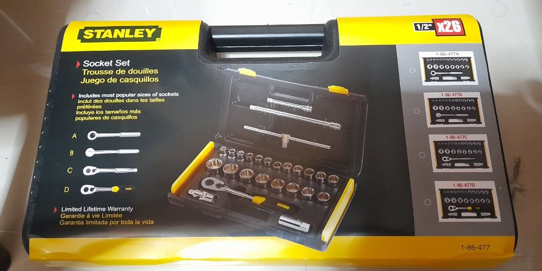 Stanley Socket Set 1/2drive, Commercial & Industrial, Industrial ...