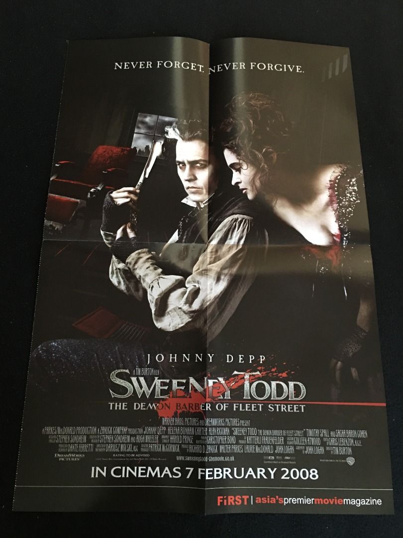 Sweeney Todd Johnny Depp The Warriors Jet Li Takeshi Kaneshiro Back-to ...