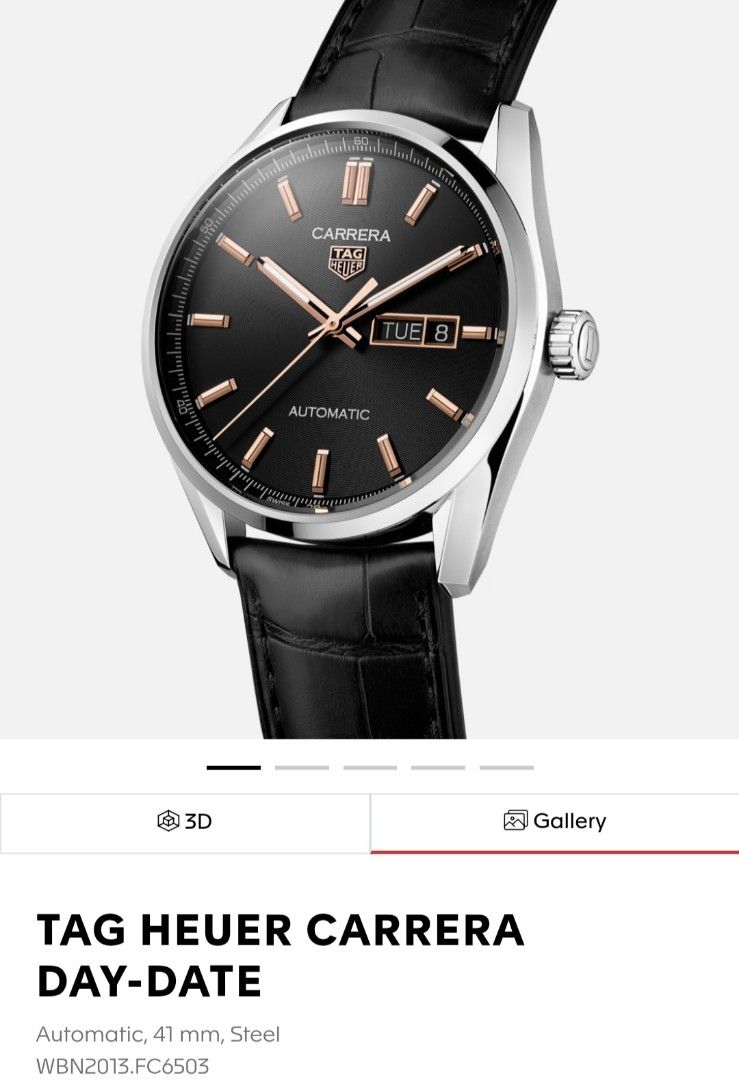 Tag Heuer Carrera Day Date, Luxury, Watches on Carousell