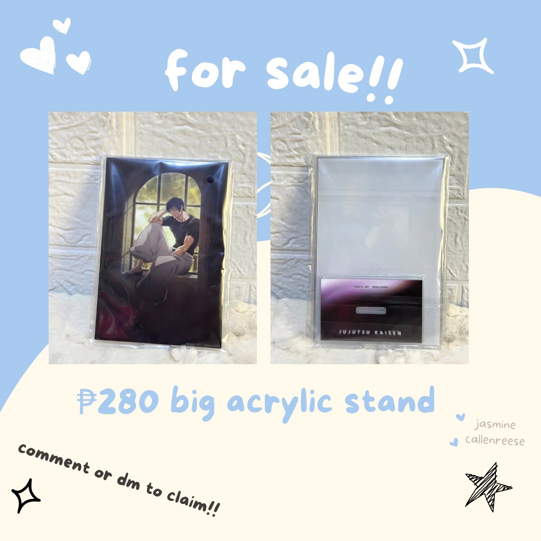 Toji Fushiguro Big acrylic stand, Hobbies & Toys, Toys & Games on Carousell