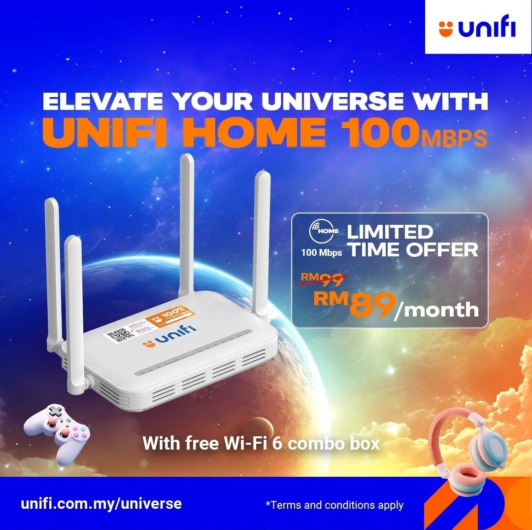Unifi home modem WiFi daftar pasang, TV & Home Appliances, Other Home ...
