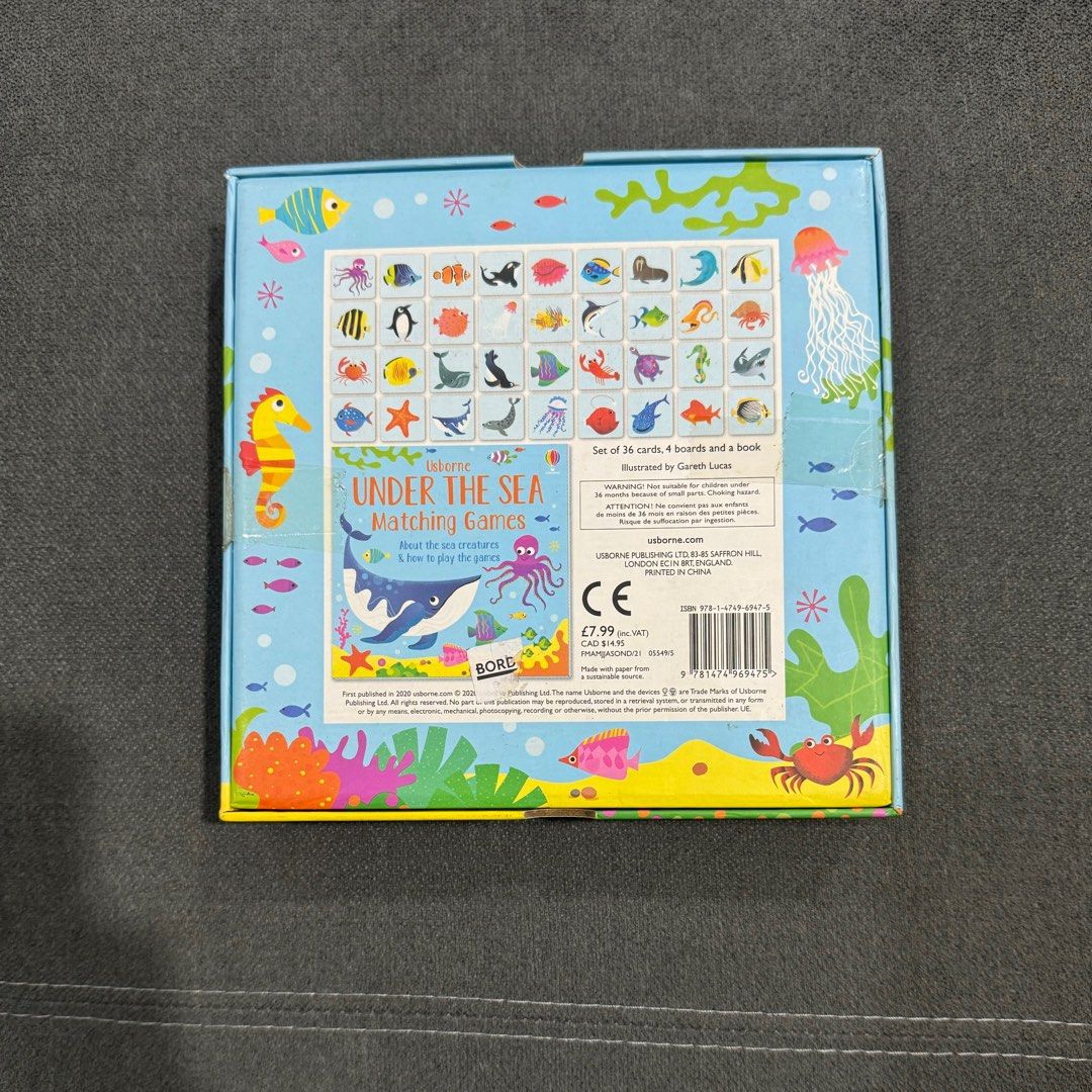 Usborne Under The Sea Matching Games, Hobbies & Toys, Books & Magazines ...