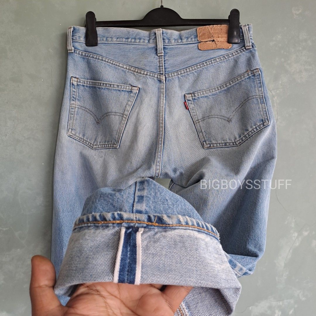 Vintage 70s Levis 501 Chain stich Selvedge number 6 button Jeans NOT ...