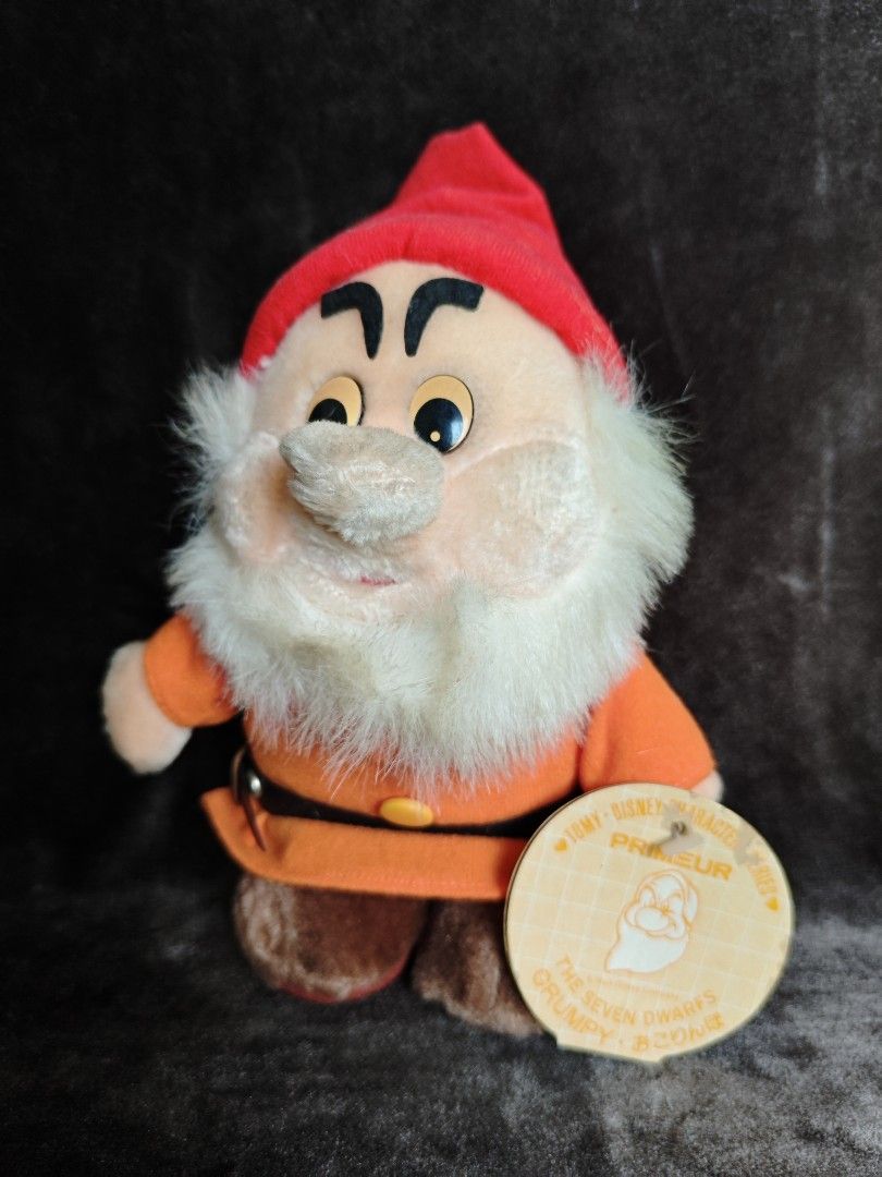 Vintage Disney The Seven Dwarfs Grumpy Plush., Hobbies & Toys, Toys & Games on Carousell