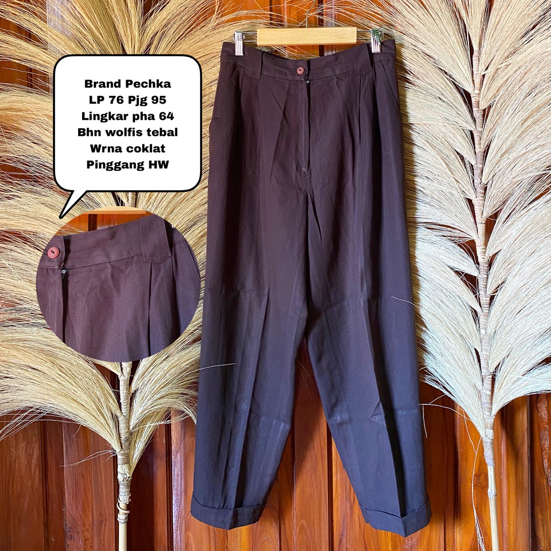 Vintage pants, Fesyen Wanita, Pakaian Wanita, Bawahan di Carousell