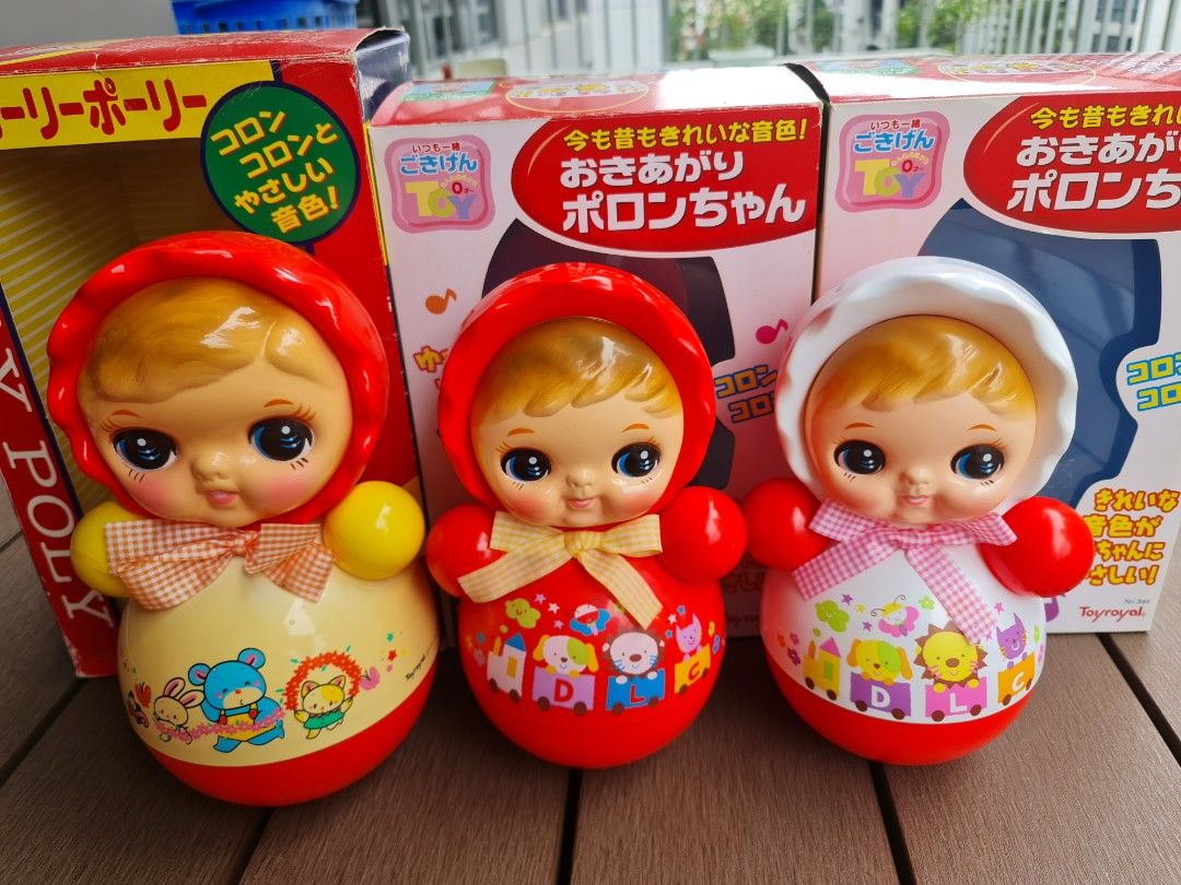 Vintage Roly Poly Japan Dolls, Hobbies & Toys, Toys & Games on Carousell