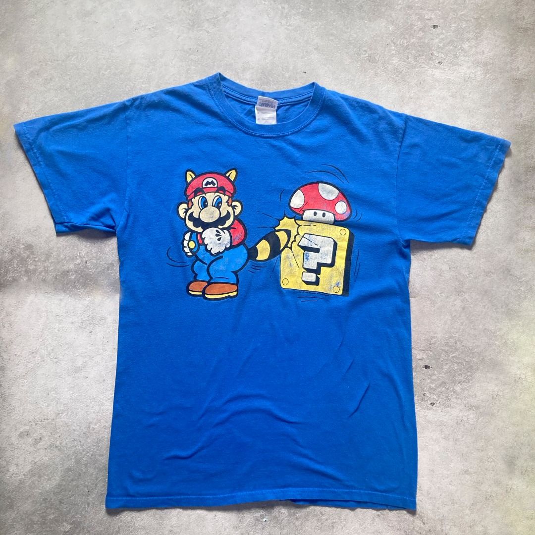 Vintage Super Mario Videogame T-shirt, Men's Fashion, Tops & Sets ...