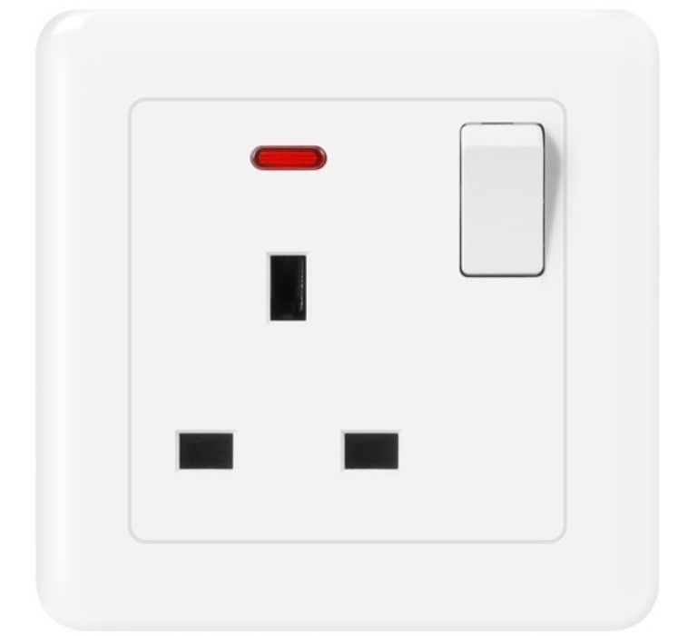 Wall Socket red light powerpoint power plug 13A, TV & Home Appliances ...